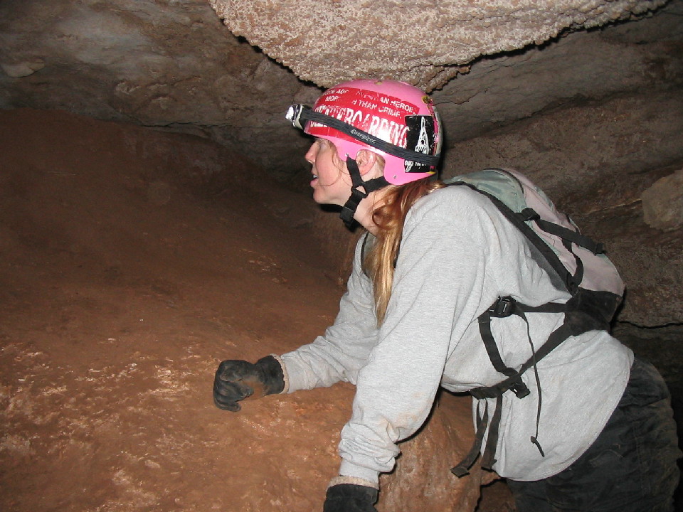 caving